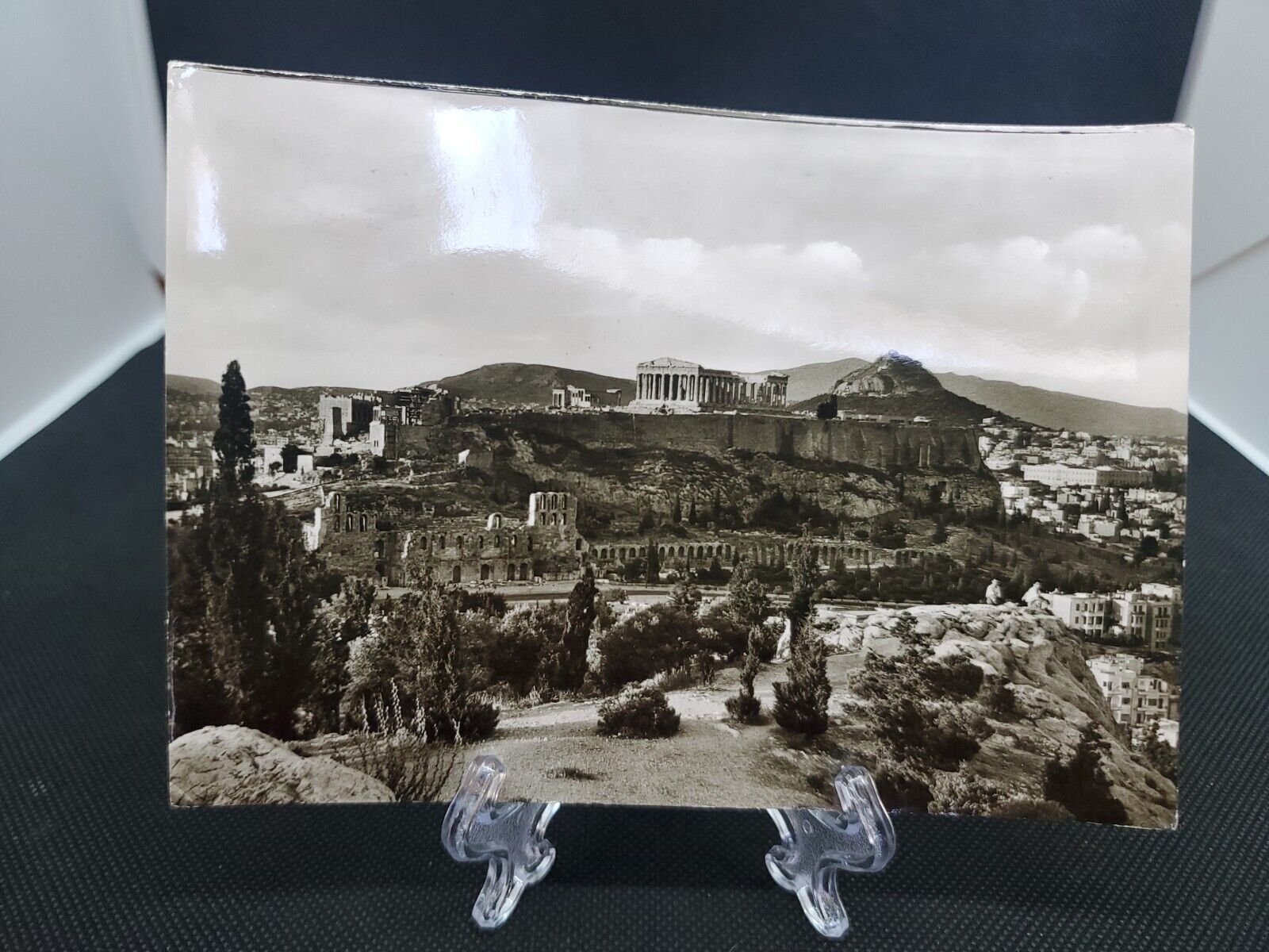 Vintage Postcard Akropolis Athens Greece Structure Ceasar Architecture ...