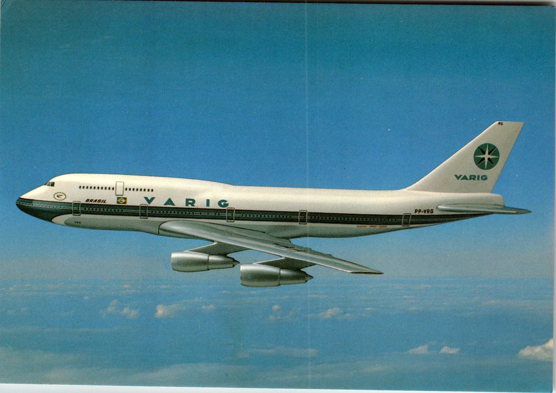 Varig Widebody 747-300 Airliner | Topics - Other, Postcard / HipPostcard
