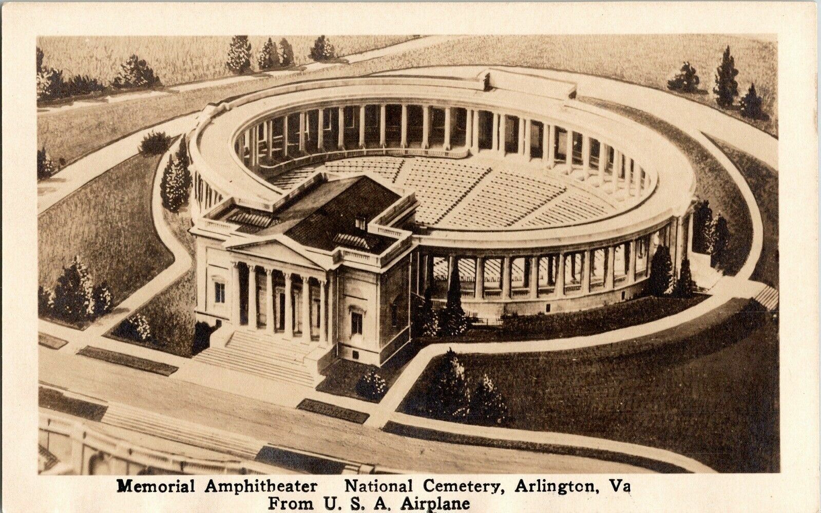 Memorial Amphitheater National Cemetery Arlington Va USA Air View DB ...