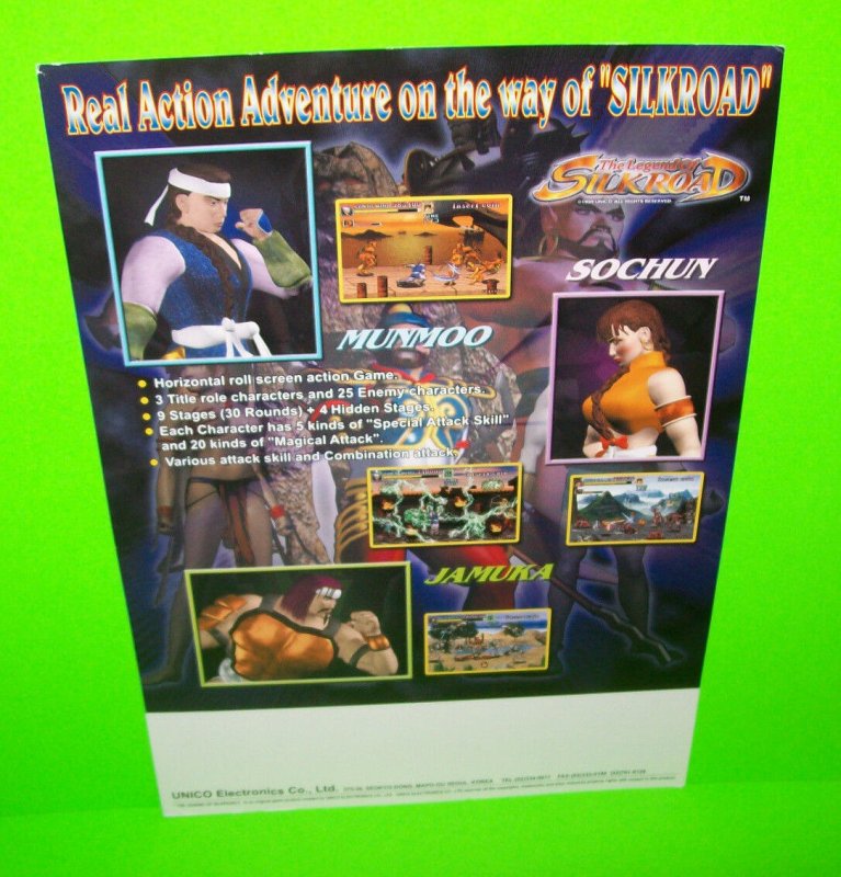 The Legend of Silk Road by Unico 1999 Original Video Arcade Game ...