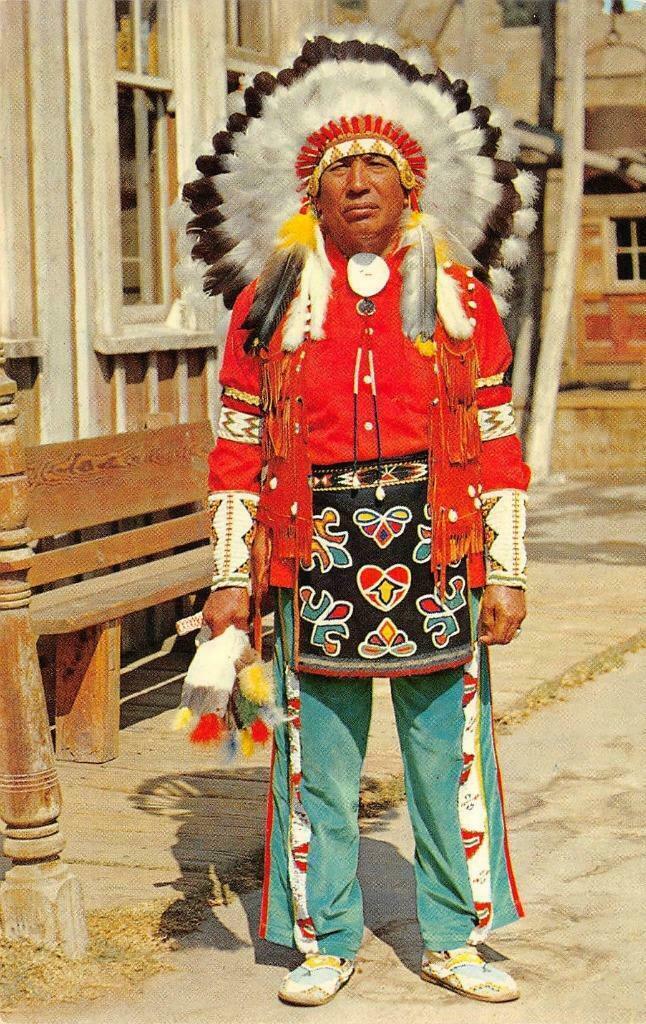CHIEF WHITE EAGLE Cherokee Indian KNOTT'S BERRY FARM c1960s Vintage ...