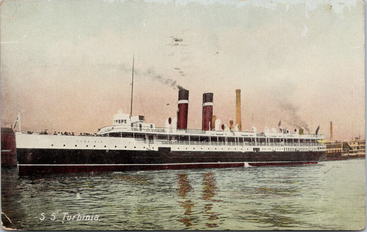 SS 'Turbinia' Steamship c1910 Pugh Postcard E93 | Other / Unsorted ...