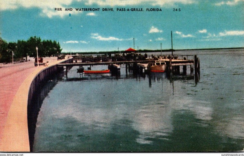 Florida Pass-A-Grille Beach Pier and Waterfront Drive | United States ...