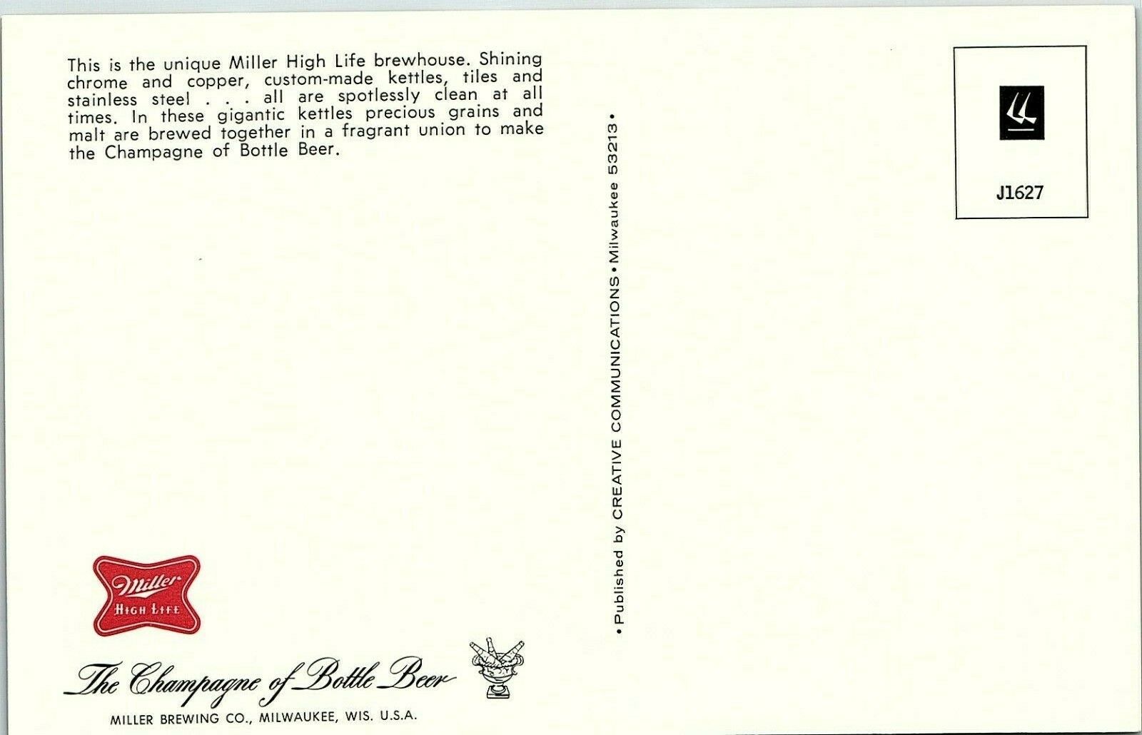 Vintage Miller Brewing Co. Advertising Brewhouse Beer Milwaukee ...