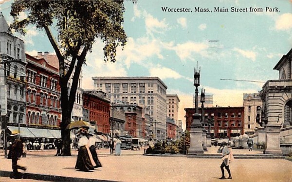 Main Street in Worcester, Massachusetts from Park. | United States ...