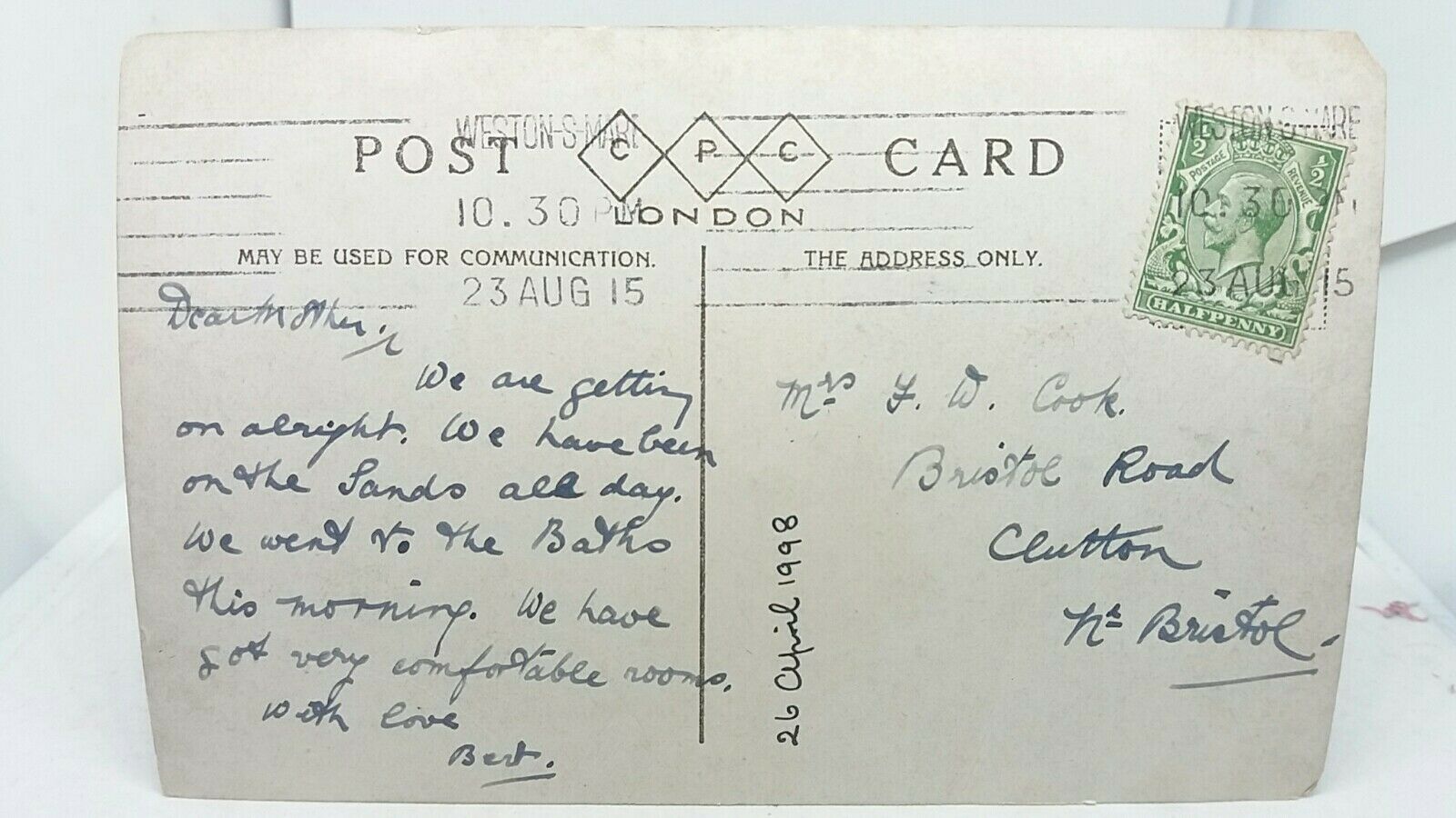 Vintage Postcard Grand Pier Weston Super Mare Raffles Night Scarleteers ...