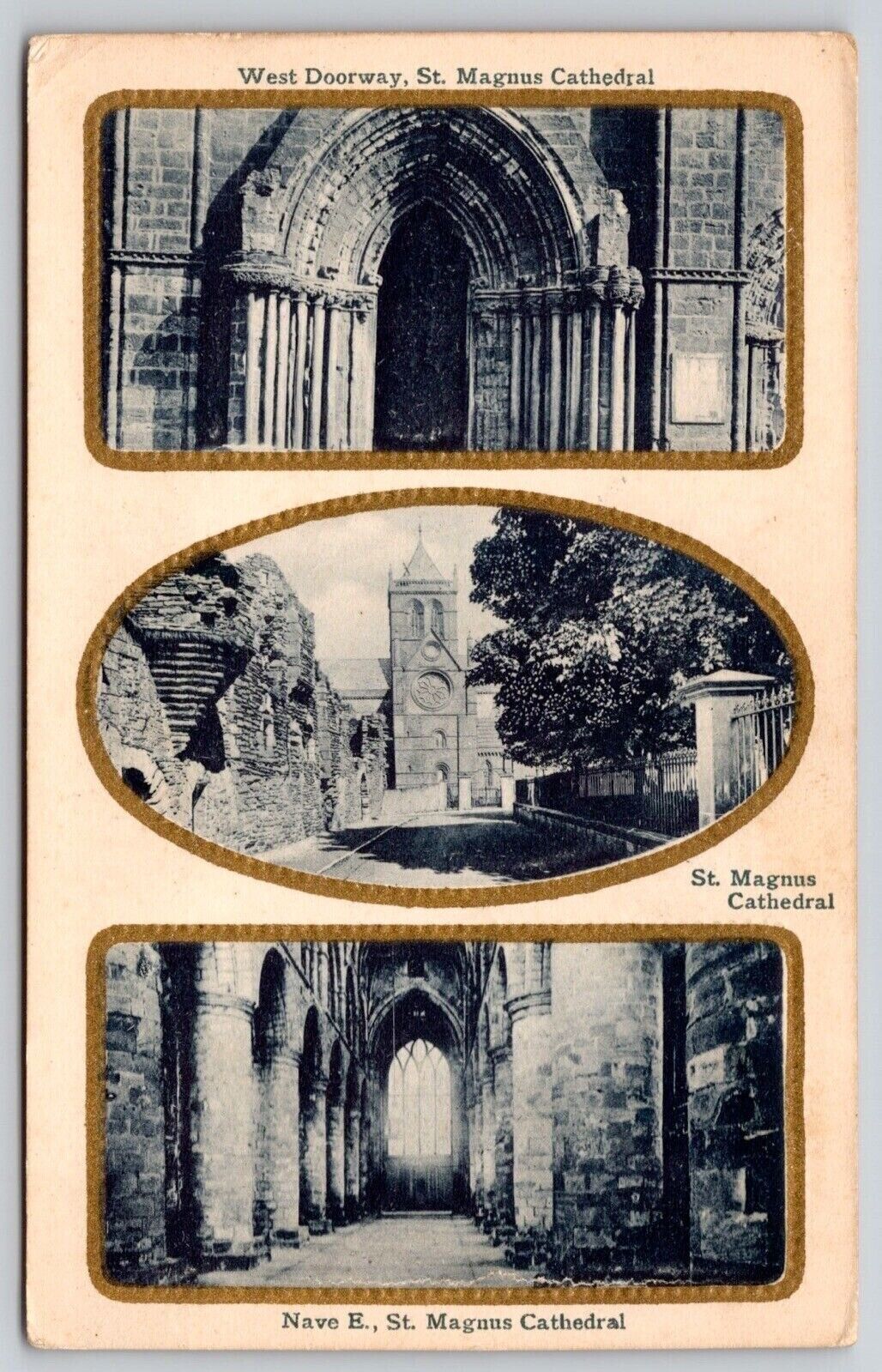 West Doorway Saint Magnus Cathedral Nave E Multi View Black White UNP ...