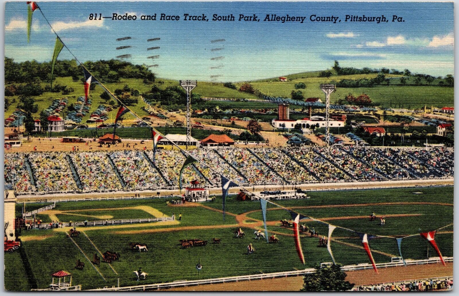 1949 Rodeo Race Track South Park Allegheny County Pittsburgh PA Posted ...