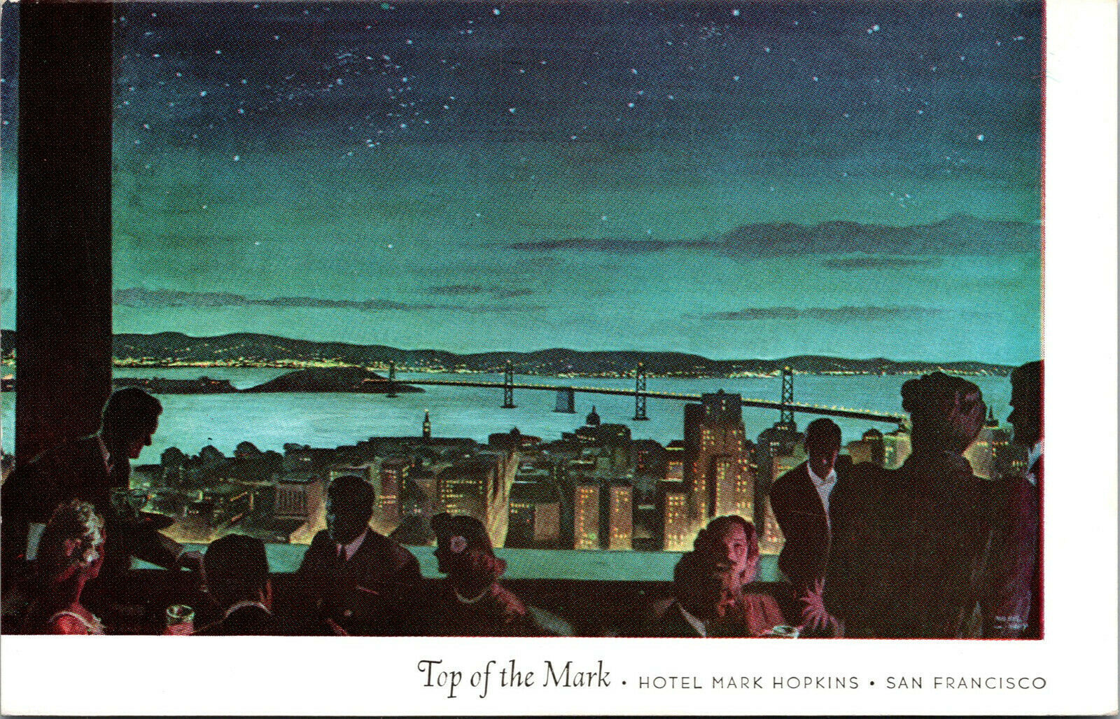Vtg Top Of The Mark Cocktail Lounge Hotel Mark Hopkins San Francisco CA ...