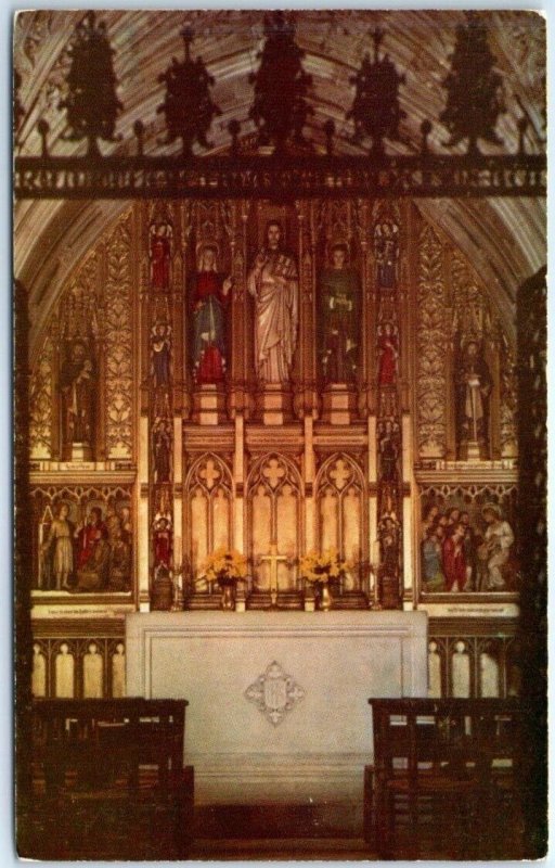 Altar and Reredos in the Children's Chapel, Washington Cathedral - D. C ...