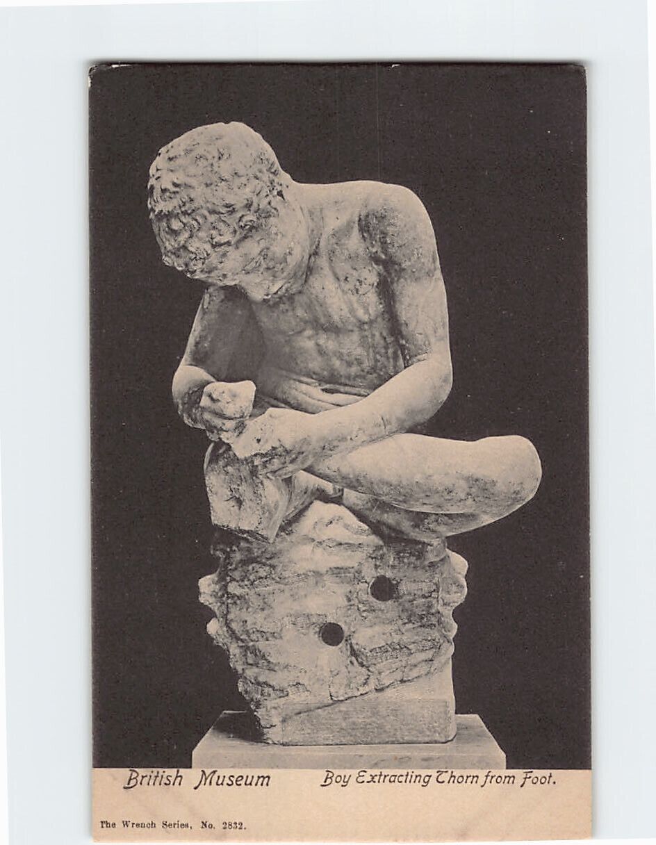 Postcard Boy Extracting Thorn from foot, British Museum, London ...