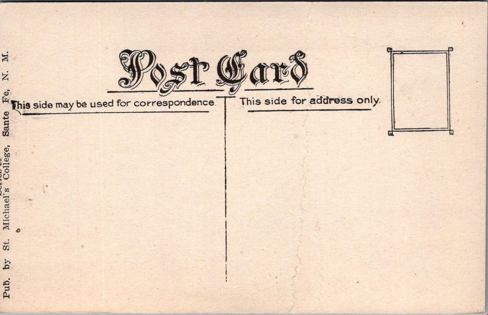 Postcard Bro David The Usher of the Oldest Church Located in Santa Fe ...