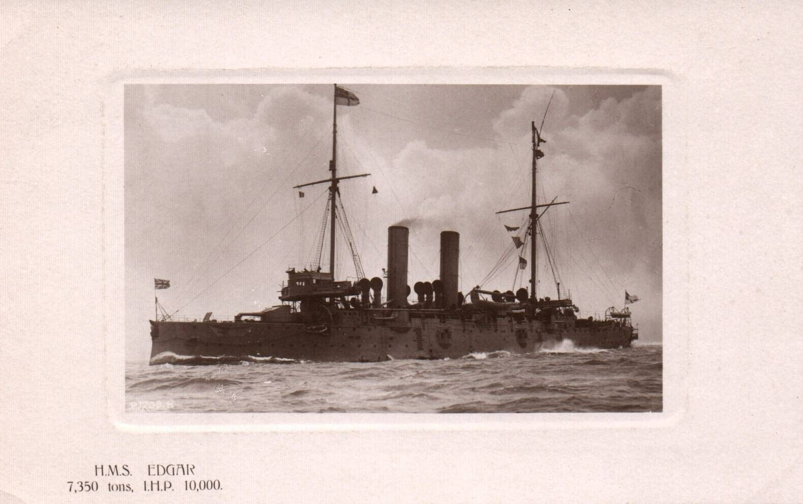 British Royal Navy HMS Edgar WWI RPPC c.1910 | Other / Unsorted ...