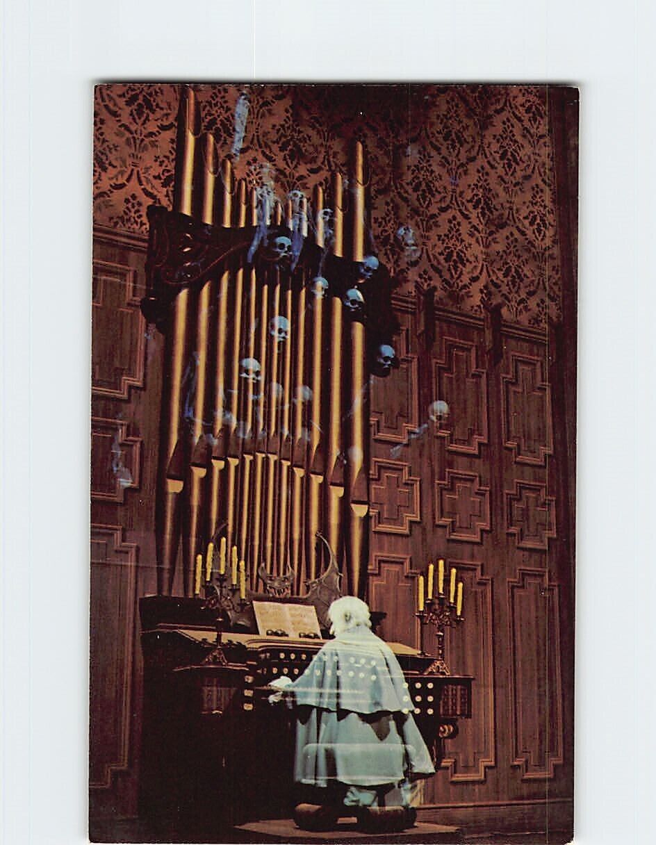 Postcard The ghostly organist, The Haunted Mansion, Walt Disney World ...