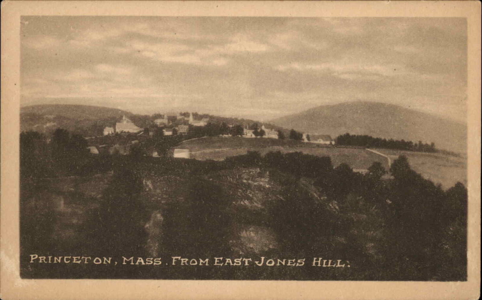 Princeton Mass MA View from East Jones Hill Vintage c1910 Postcard ...
