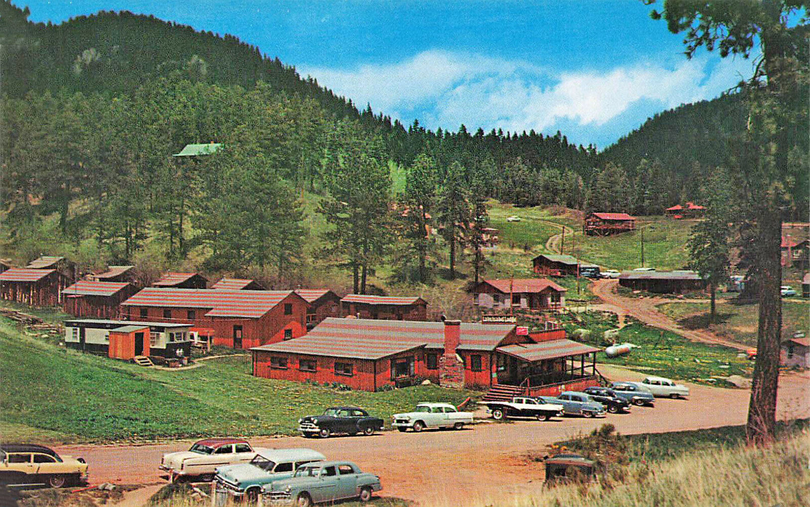 Rye Colorado San Isabel National Forest Lodge Note 50's Cars, Postcard ...