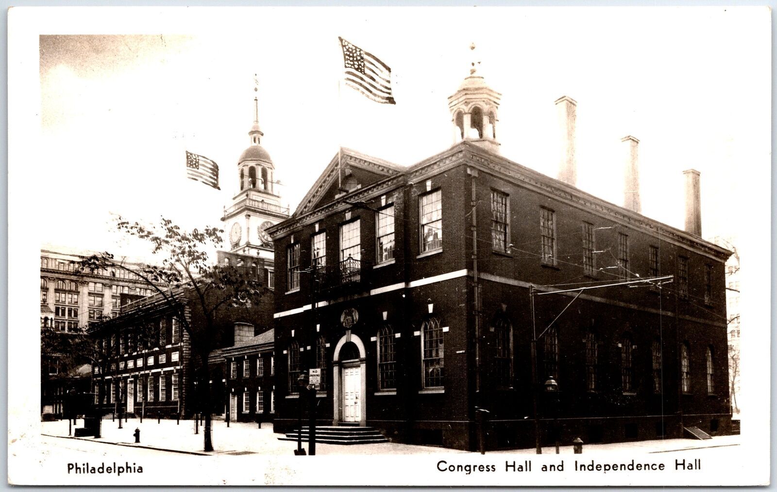 Vintage Postcard Congress Hall and Independence Hall Philadelphia Real ...