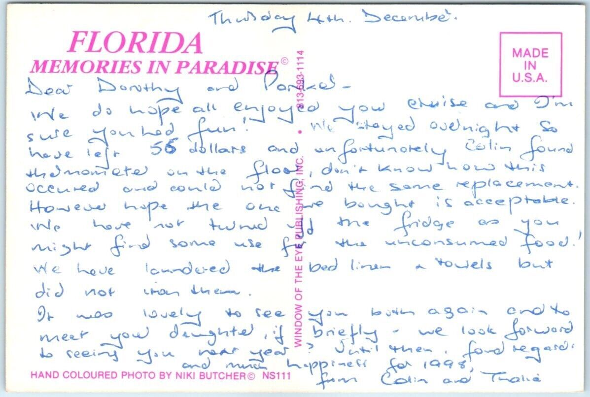 Postcard - Florida Memories In Paradise - Florida | United States ...