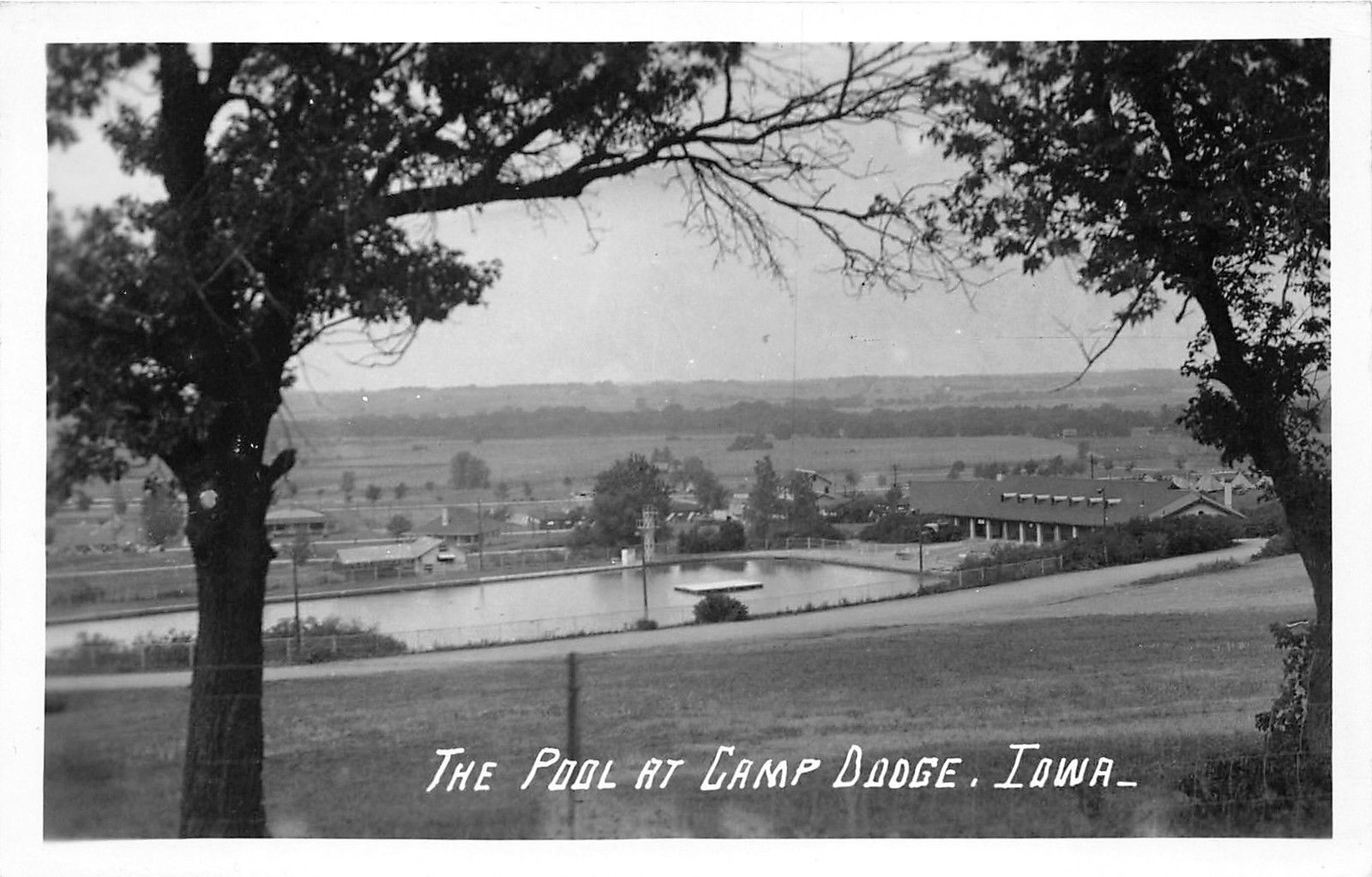 Camp Dodge Iowa~Swimming Pool~National Guard~Military~Army~1940s RPPC ...