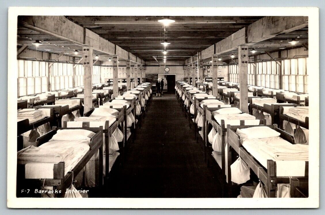 RPPC US Navy Barracks Interior Real Photo Postcard | United States ...