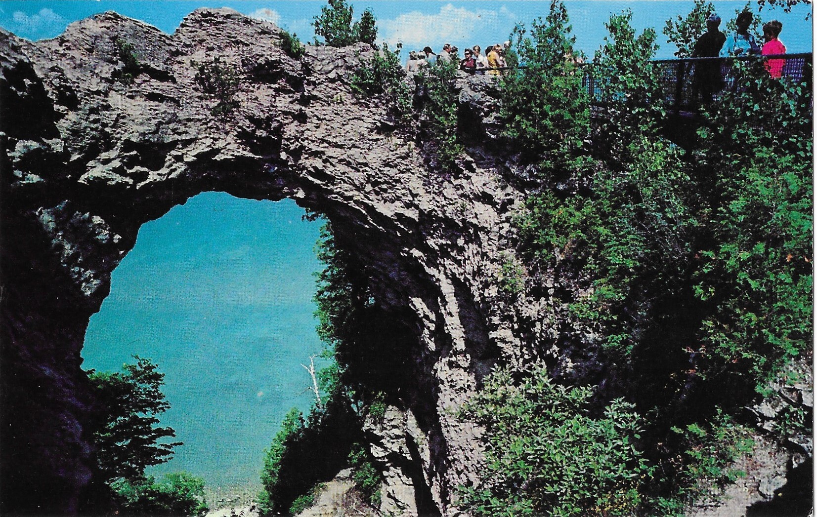 The Arch Rock Mackinac Island Michigan Rising 149 Ft Above Straits of ...