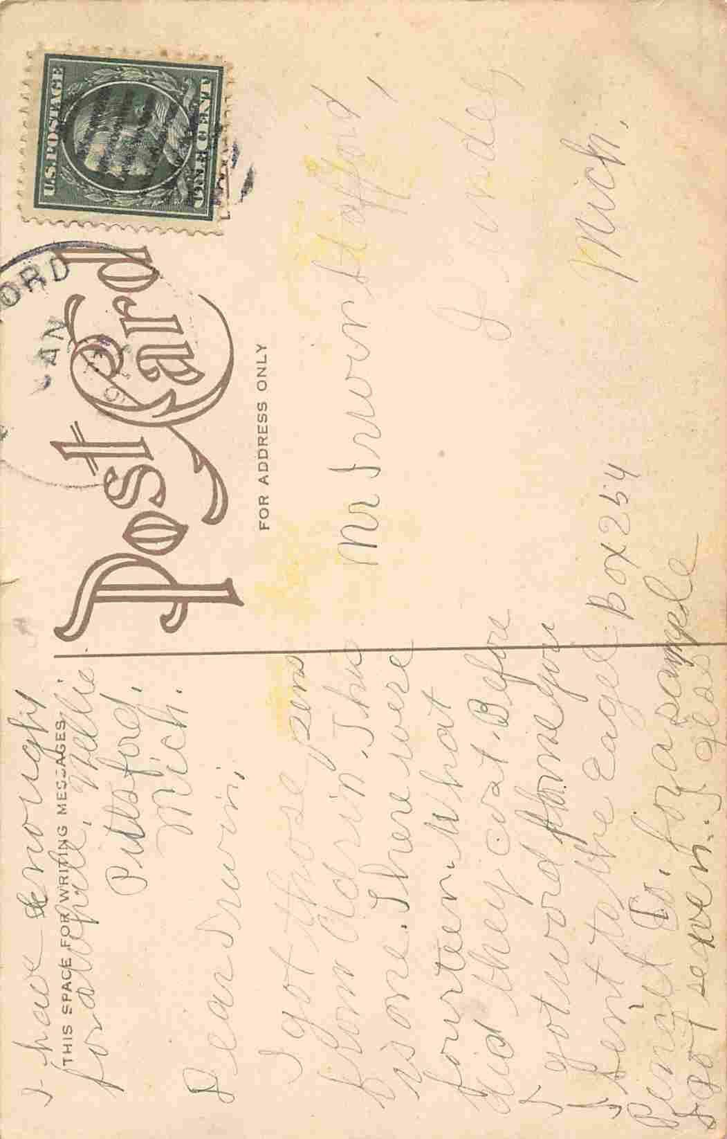 Beautiful Lady Woman Green Headband Artist Signed Archie Gunn 1908 ...