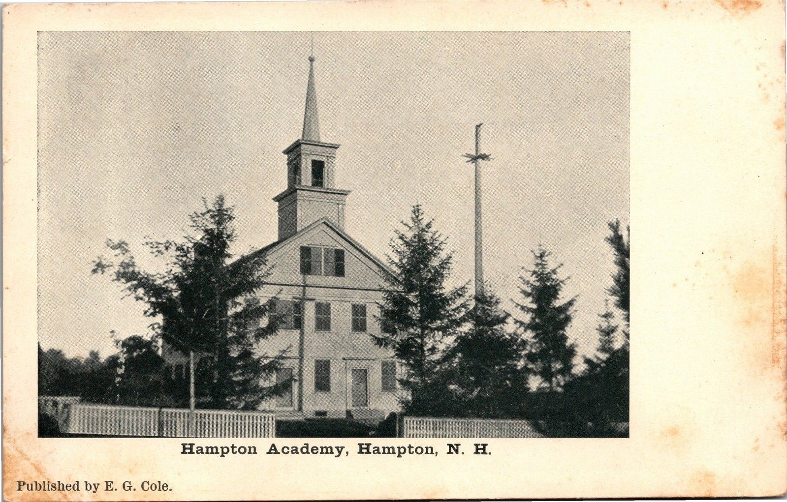 Hampton Academy, Hampton NH Undivided Back pre-1908 Vintage Postcard ...
