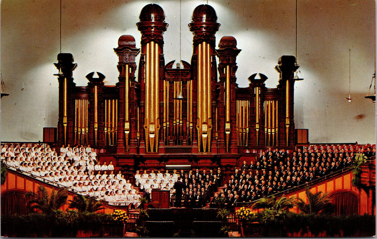 Interior of Mormon Tabernacle Temple Square Salt Lake City Utah Pipe ...