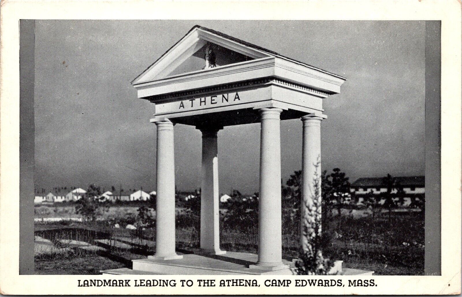 Camp Edwards Massachusetts MA Landmark Leading to Athena 1940s WWII Era ...