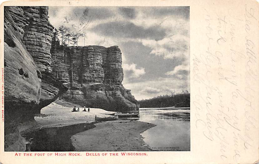 Dells Of The Wisconsin Foot Of The High Rock Dells Of The Wisconsin ...