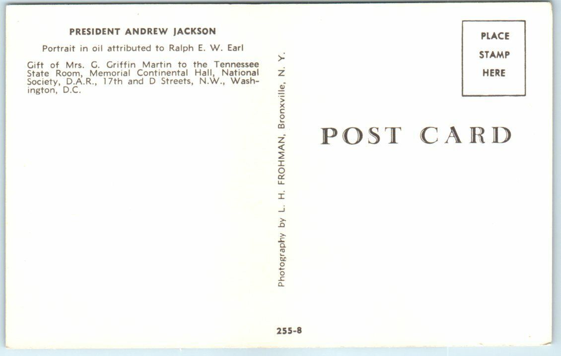 President Andrew Jackson By Ralph E. W. Earl, NSDAR - Washington, D. C ...