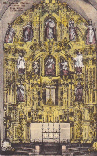 St Francis Chapel Mission Inn Riverside California Handcolored ...