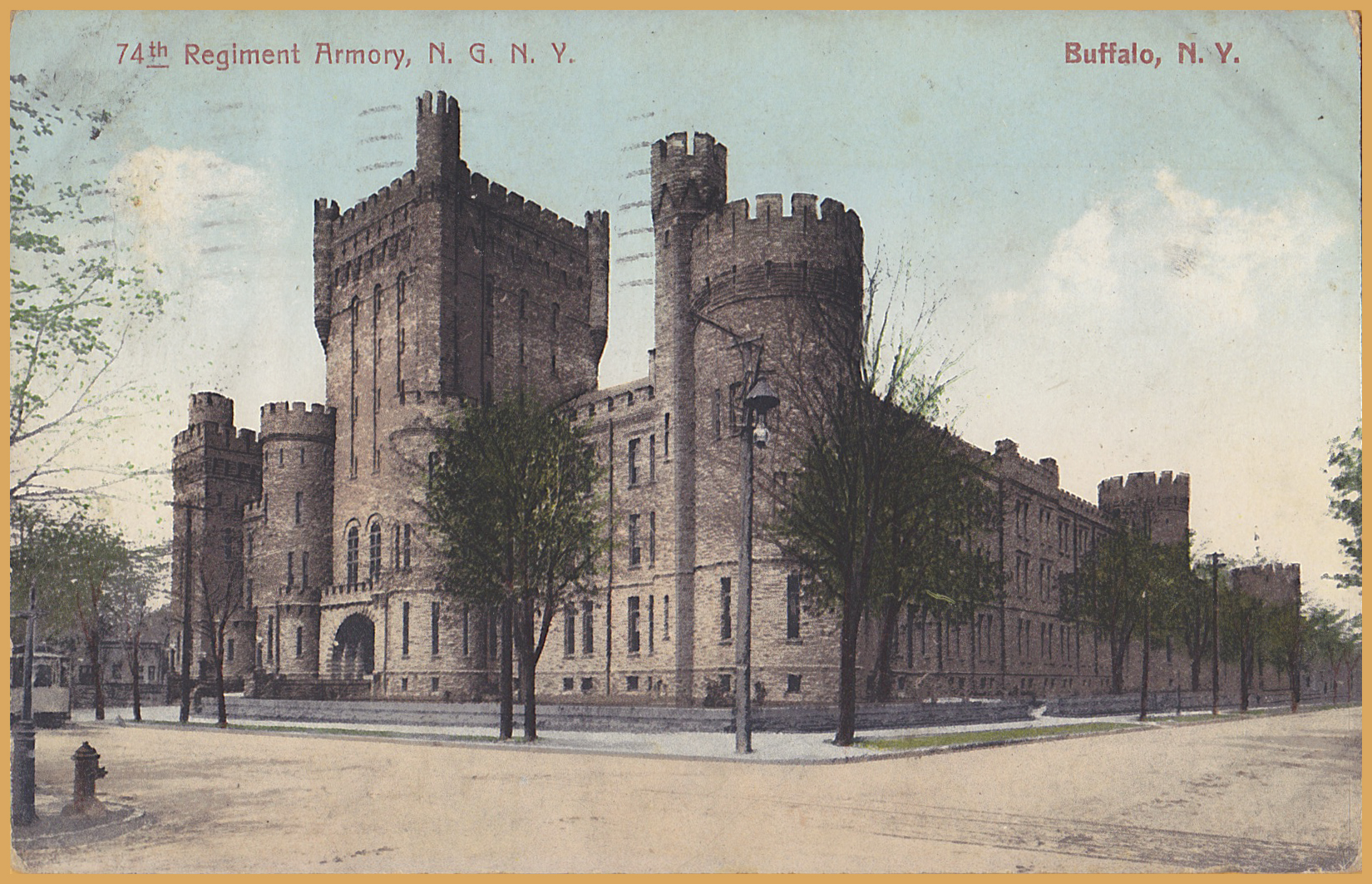 Buffalo, N.Y., 74th Regiment (castle) Armory, N.G.N.Y - 1909 | United ...