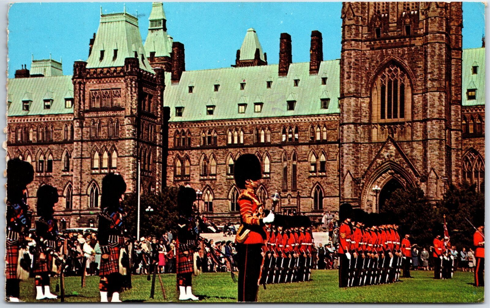 Vintage Postcard Changing of the Guard at Ottawa Ontario Canada Posted ...