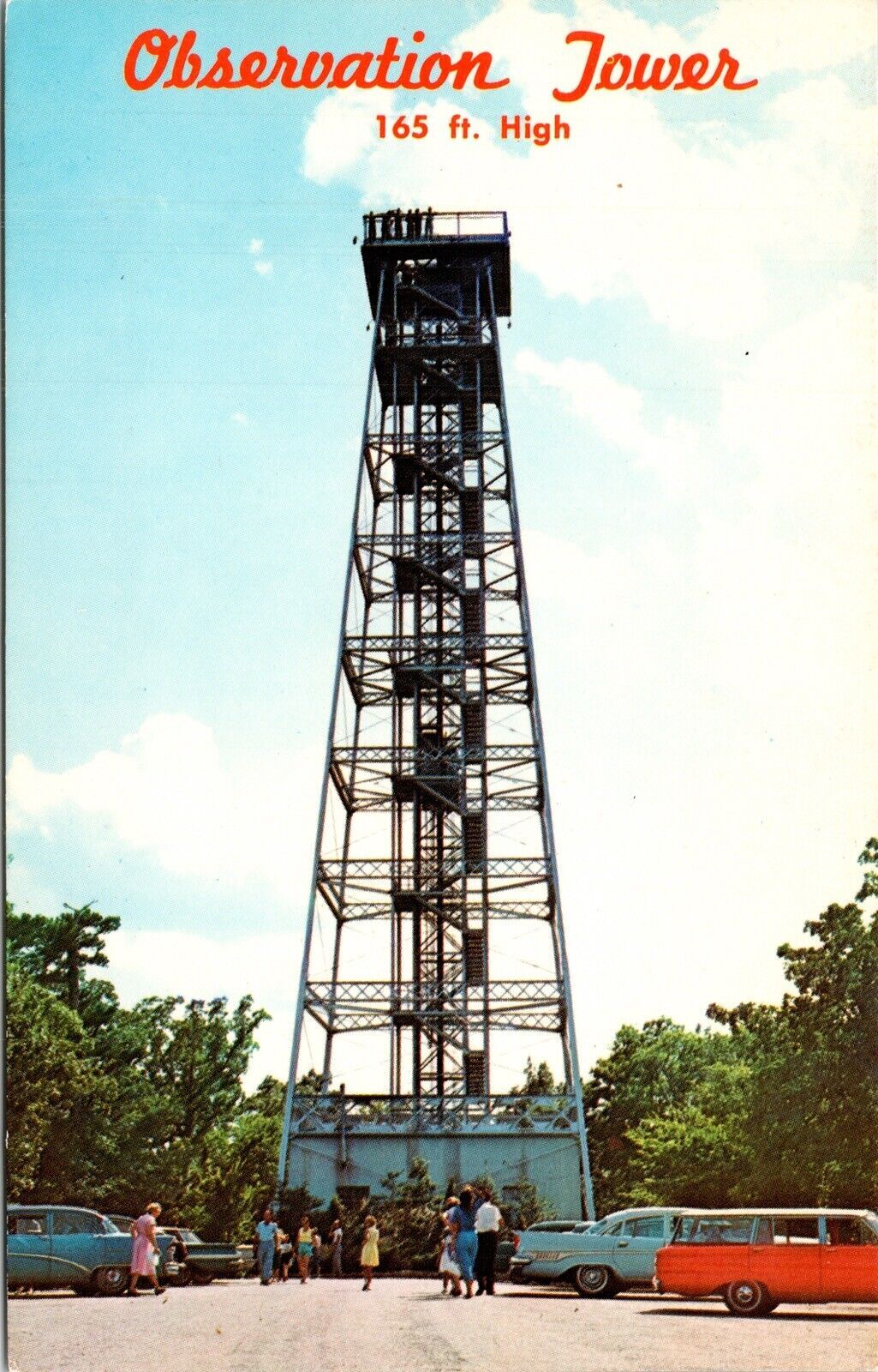 Observation Tower Summit Hot Springs Mountain Postcard UNP VTG Dexter ...