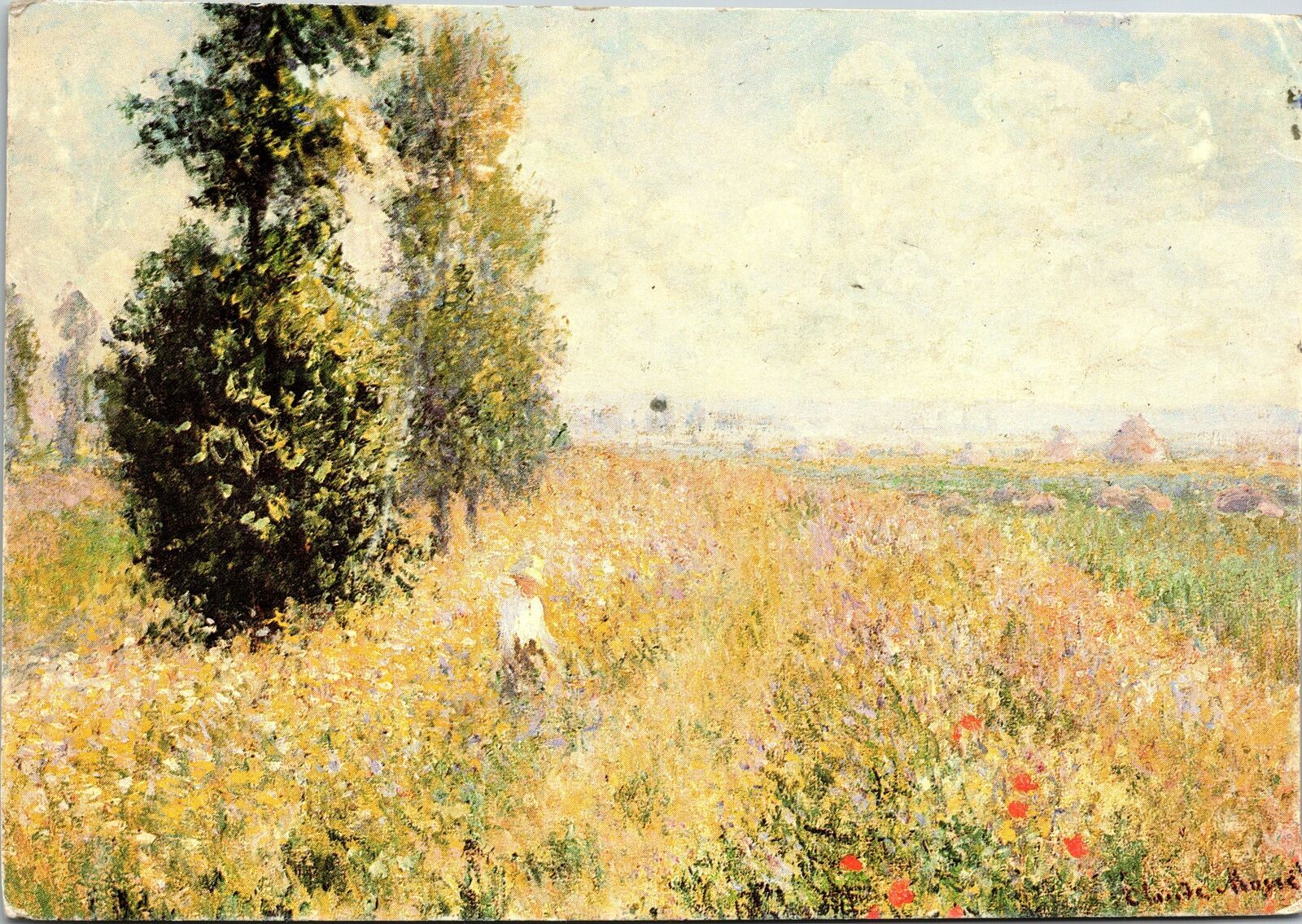 Vintage Continental Size Postcard "Paysage a Giverny" ART by Claude ...