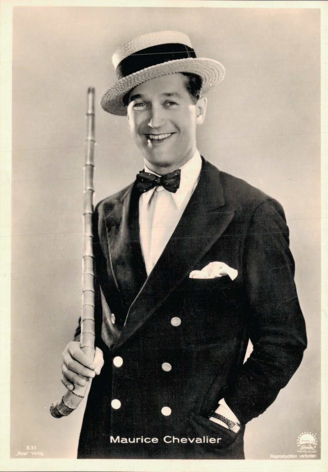 Famous Actor Singer Maurice Chevalier Vintage RPPC BS.07 | Other ...