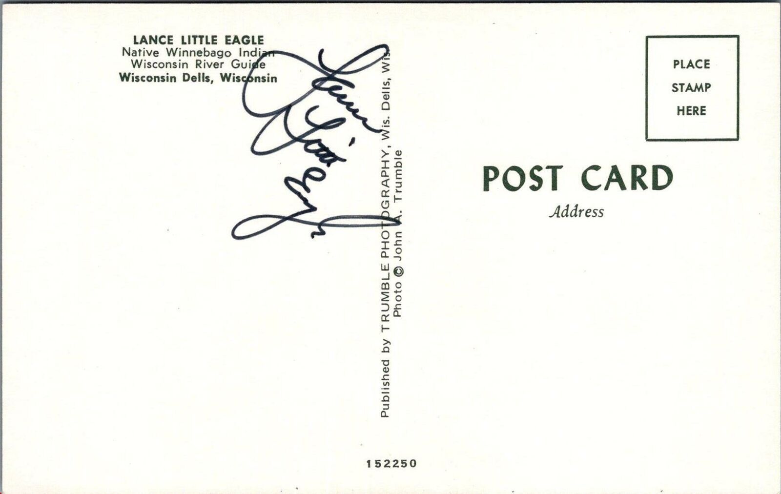 Postcard Native American Lance Little Eagle Wisconsin Dells WI | Topics ...