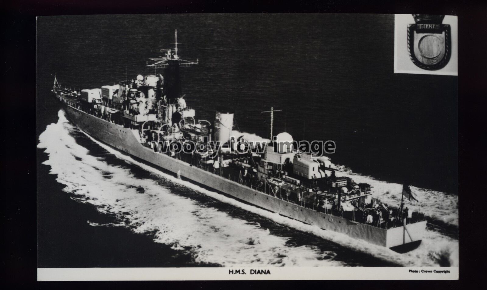 na9168 - Royal Navy Warship - HMS Diana (Destroyer) - postcard ...