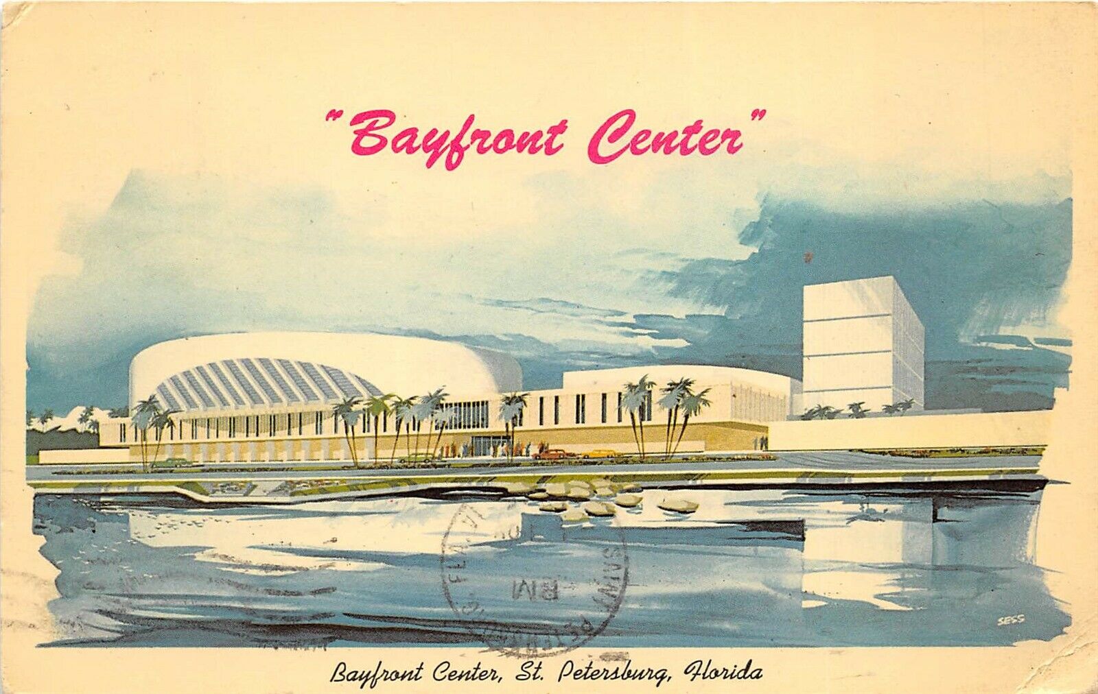 St. Petersburg Florida 1966 Postcard Bayfront Center Auditorium & Arena ...