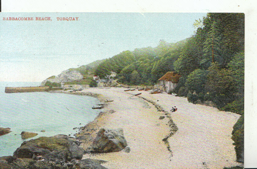 Devon Postcard - Babbacombe Beach - Torquay - Ref 16161A | Europe ...