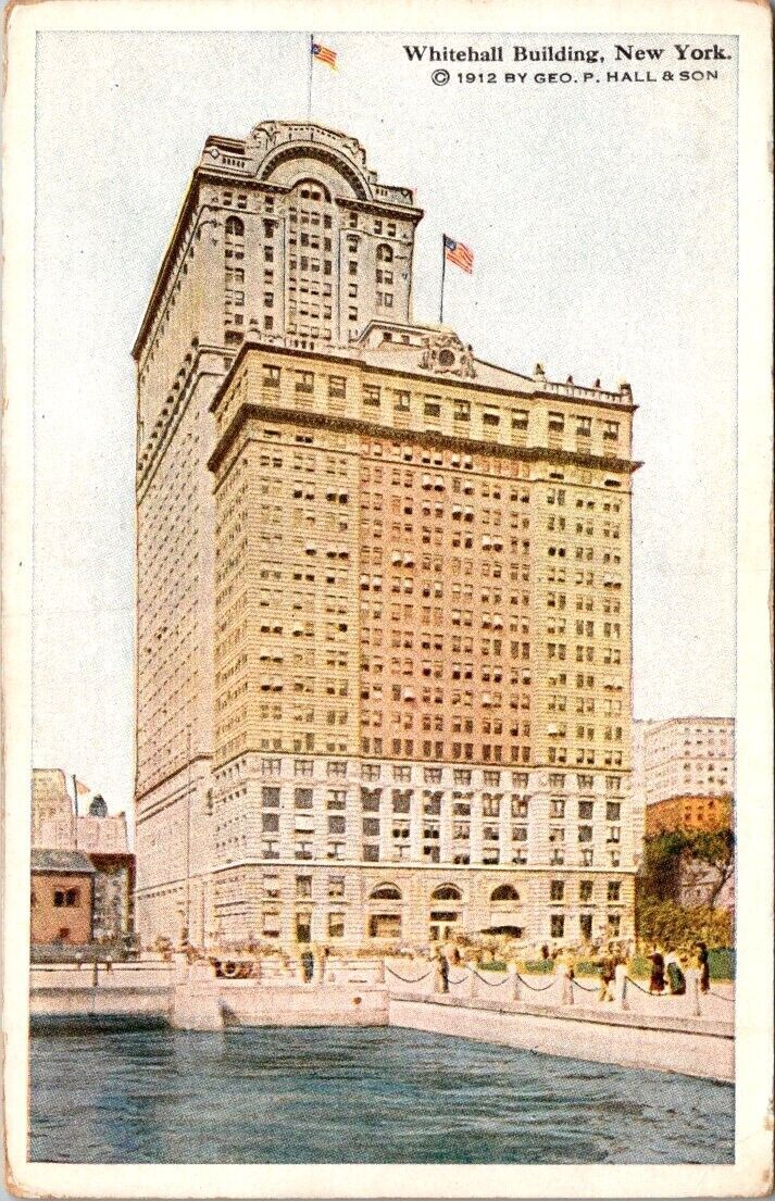Vintage New York City Postcard - 1912 Whitehall Building | United ...