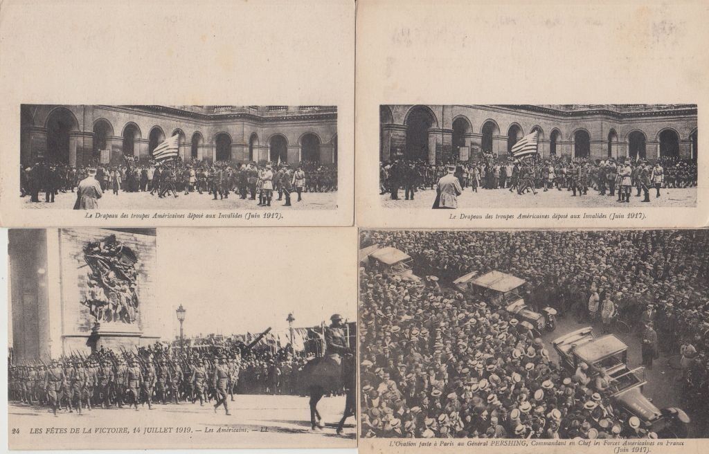 US MILITARY AMERICANS IN EUROPE WW1 40 Vintage POSTCARDS Mostly pre ...