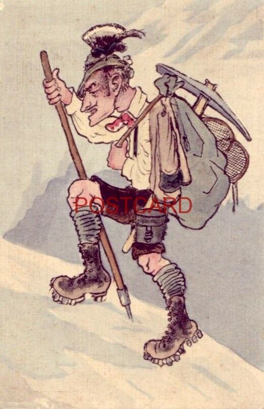 ALPINE MOUNTAIN CLIMBER illustration Series 1726 Made in Germany ...