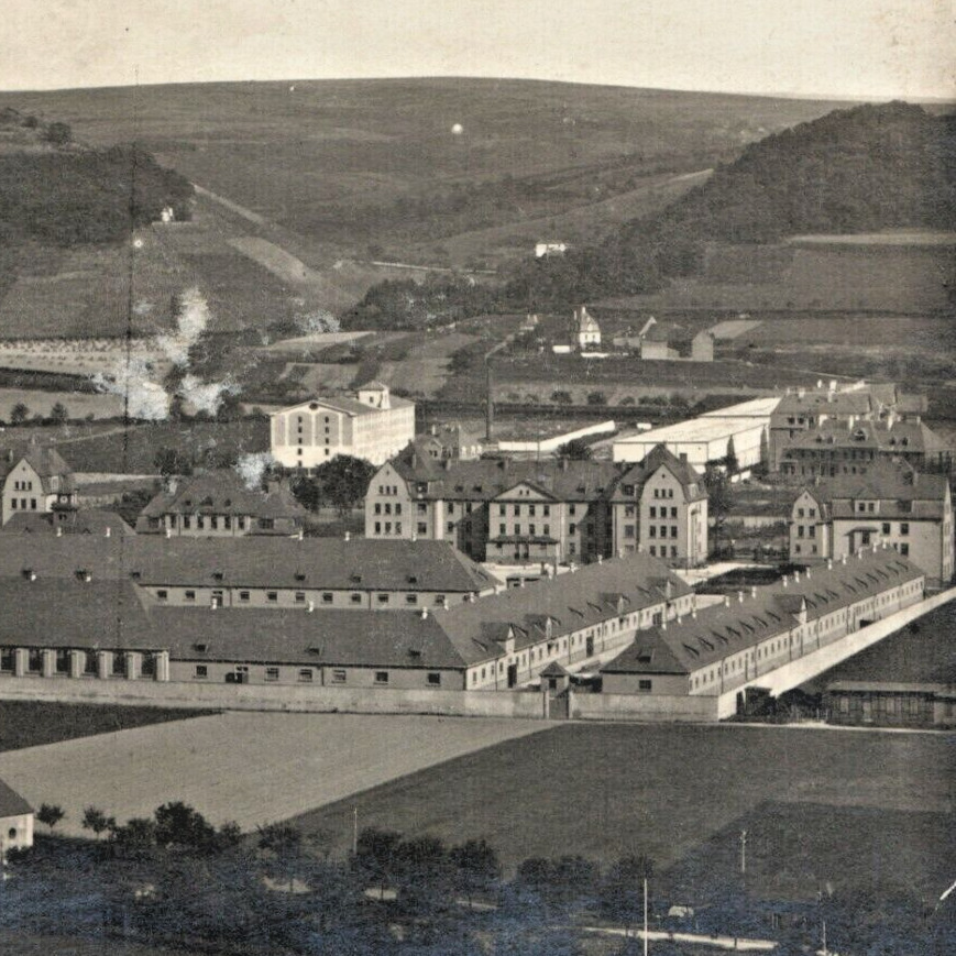 1910s WWI Birdseye View Buildings Barracks Fort Camp Real Photo ...