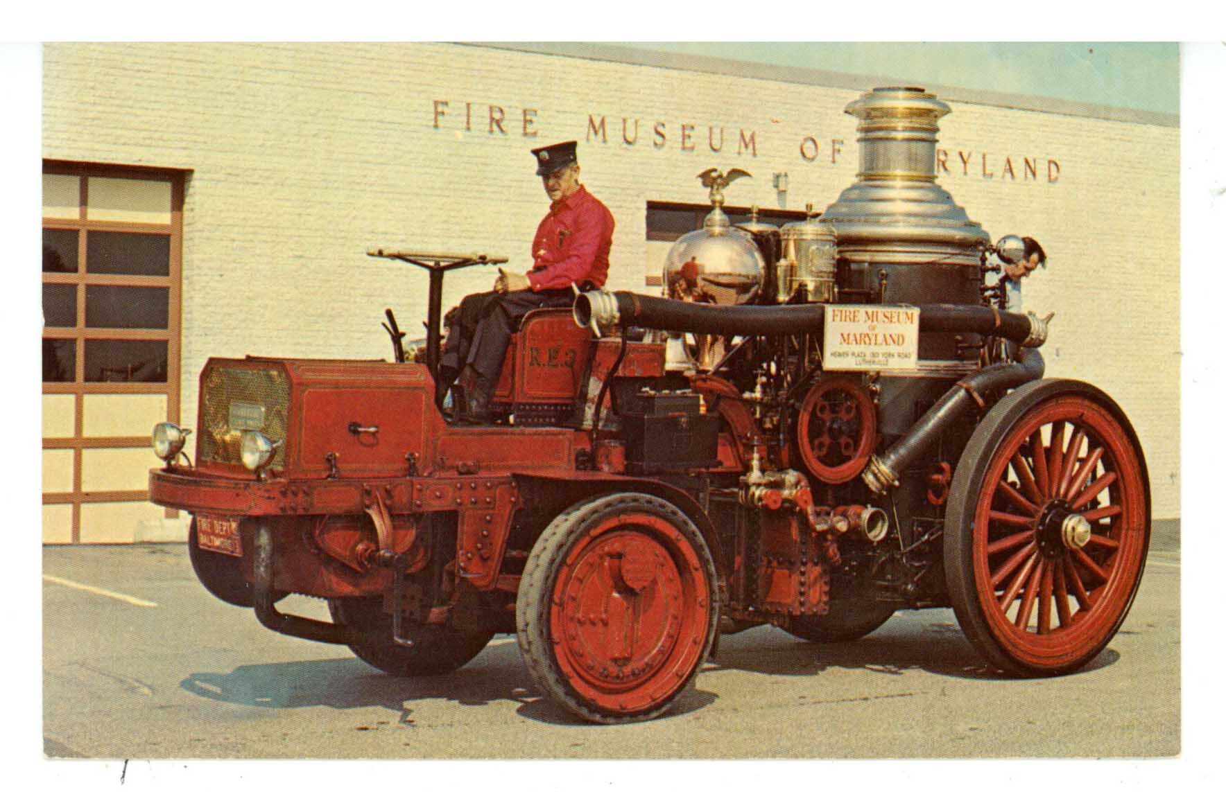 MD - Baltimore City Fire Dept., 1906 American LaFrance Steam Pumper ...