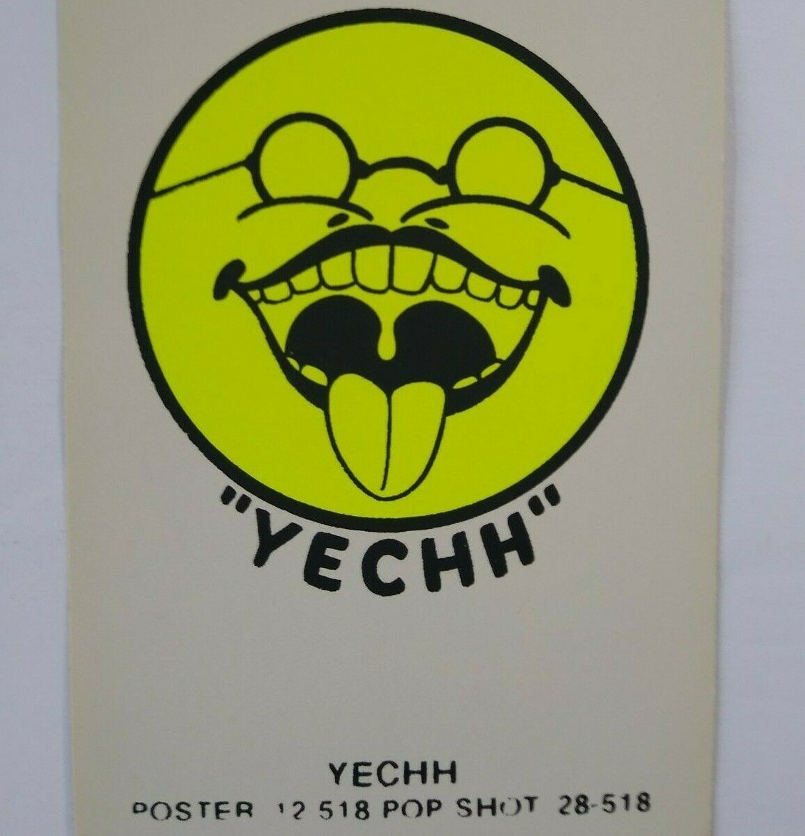 Psychedelic Mod Hippy Art Vintage YECHH Pop Shot Sticker Tom Gatz ...