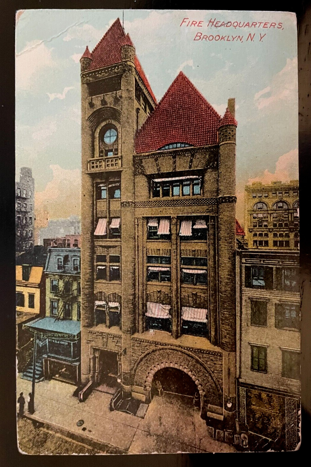 Vintage Postcard 1912 Fire Headquarters, Jay Street, Brooklyn, New York ...