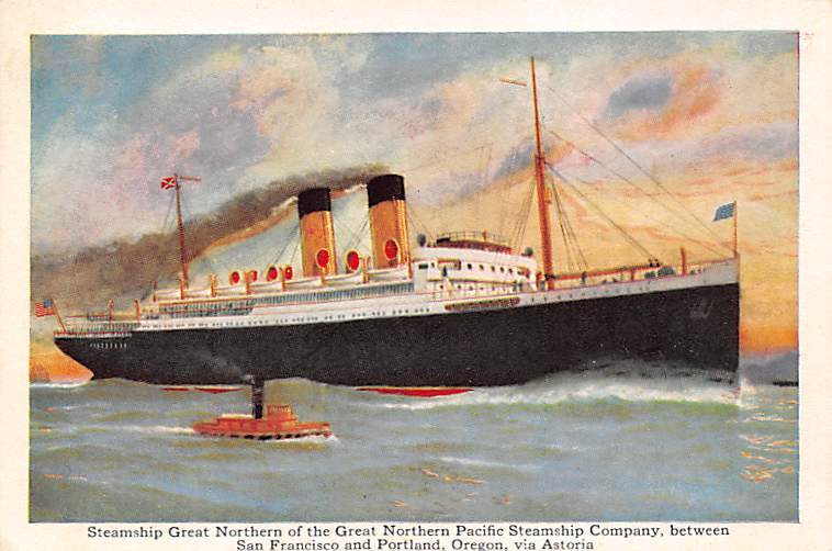 SS Great Northern Great Northern Pacific Steamship Company Ship ...