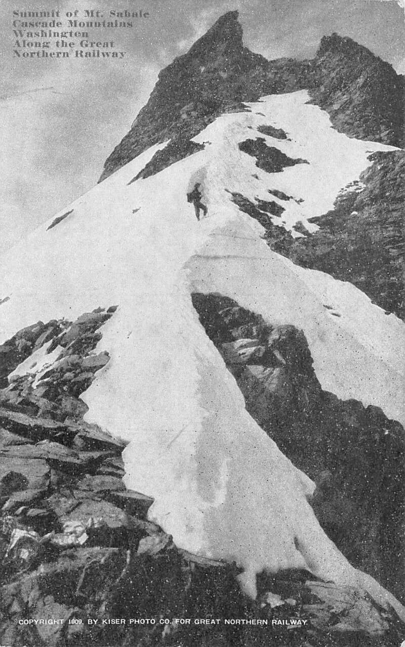 Glacier Park Montana Mt Sahale Summit Great Northern Ry Vintage ...